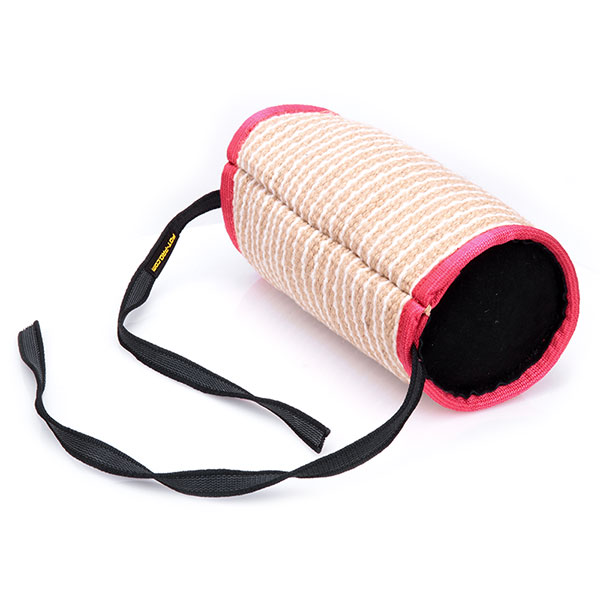【Thick】 Jute Dog Bite Tug Barrel with Handles for Wide Grip : Mastiff ...
